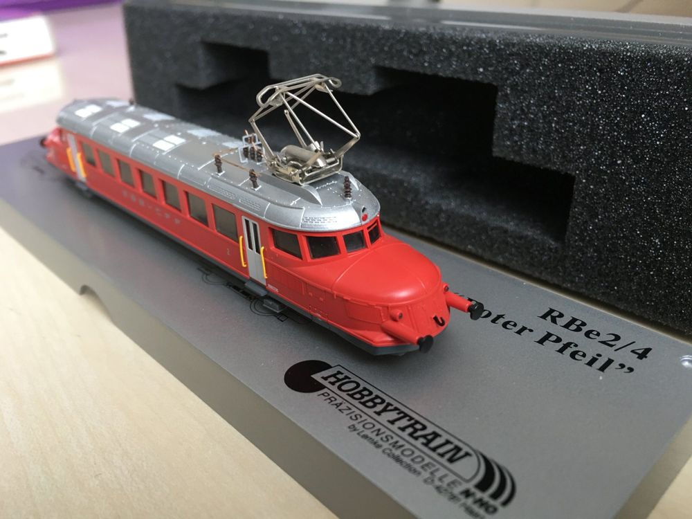 Hobbytrain ''Roter Pfeil'' RBe2/4, analog, neuwertig, Spur N (Neu ...
