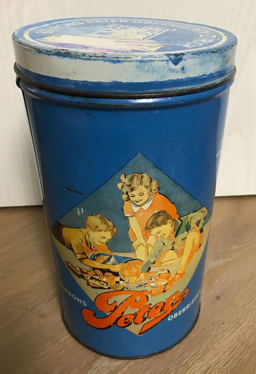 Alte Blechdose BONBONS PETER OBERRIEDEN 25 cm (Gebraucht) in Rothrist ...