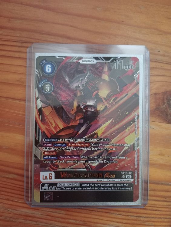 WARGREYMON ACE ST15-12 SECRET RARE DIGIMON (Neu (gemäss Beschreibung)) in Salmsach für CHF 5 ...