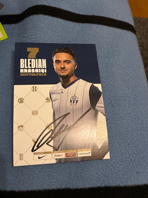Bledian Krasniqi FCZ Autogrammkarte | Kaufen auf Ricardo