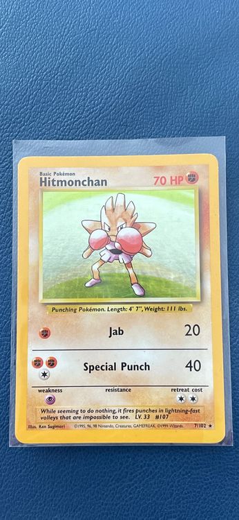 Pokémon Holo Hitmonchan Karte 70KP Boxer (Gebraucht) in Köniz für CHF ...