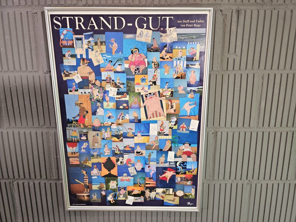 STRAND-Gut Plakat Peter Ruge "aus Stoff und Faden" Bild Post (Gebraucht ...
