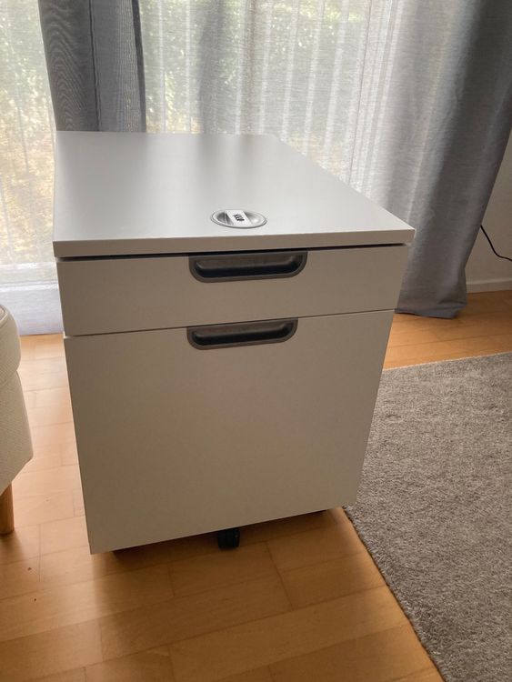 IKEA GALANT Schreibtisch - Aktenschrank/Rollcontainer weiss | Kaufen ...