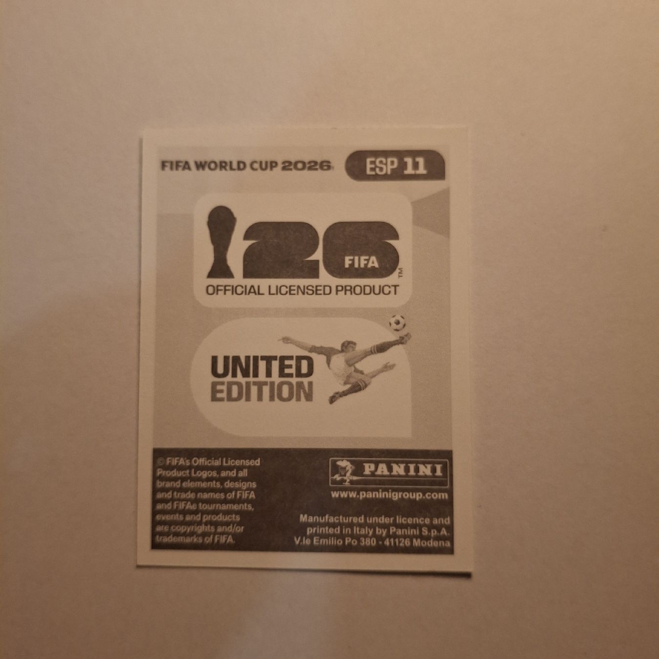 Panini FIFA WM 2026 Sticker Pedri ESP 11 (Gebraucht) in Zürich für CHF ...