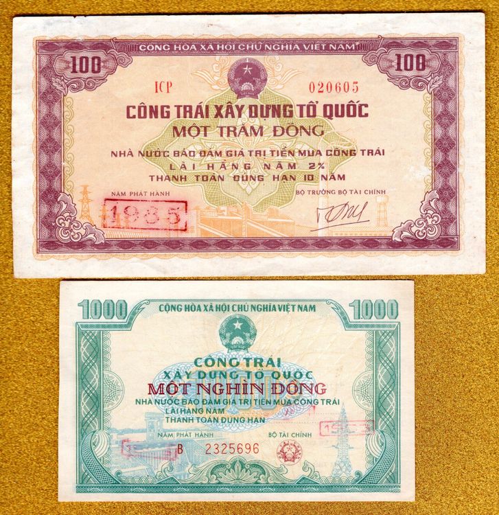Vietnam cheque 2 stück | Kaufen auf Ricardo