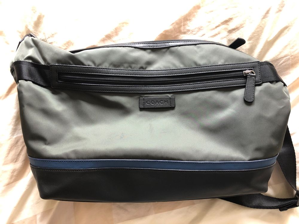 COACH sac toile nylon et cuirs bleu & noir (D'occasion) à Nyon pour CHF ...