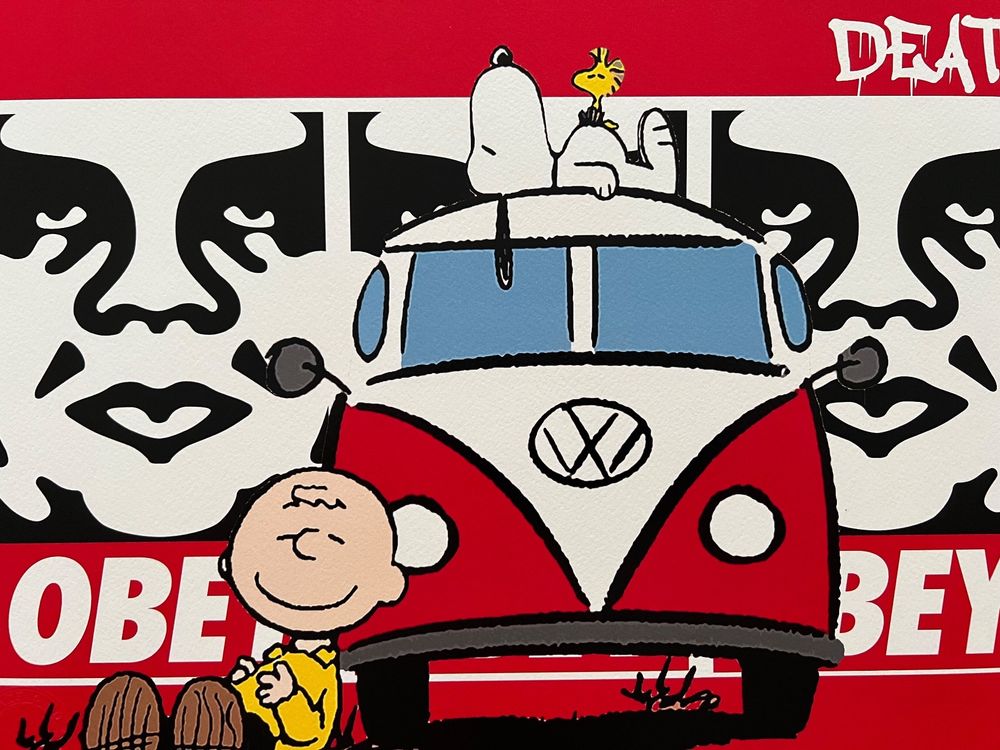 DEATH NYC « Obey & Snoopy VW BUS » 59/100 (Neu (gemäss Beschreibung ...