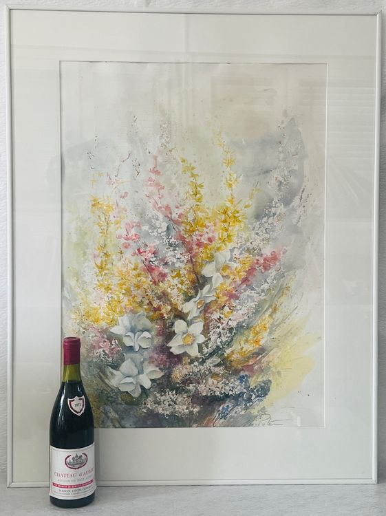 Marlene Peter Grosse Stilleben Aquarell Handsigniert | Kaufen auf Ricardo