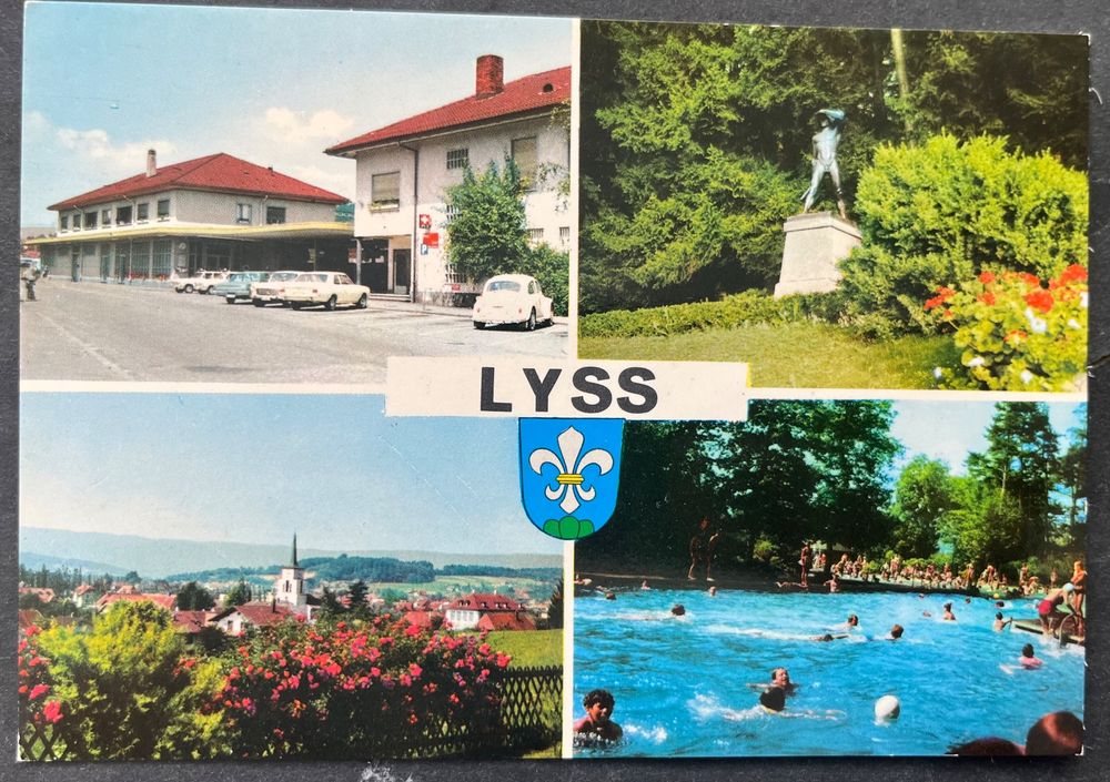Lyss BE/ 4 Ansichten / Post/ Schwimmbad (Gebraucht) in Wabern für CHF 2 ...