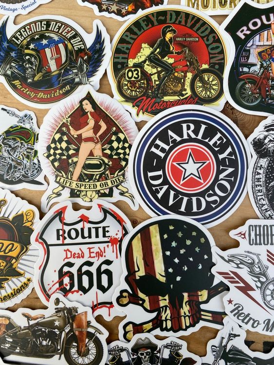 HARLEY DAVIDSON STICKERS 100STK. | Kaufen auf Ricardo