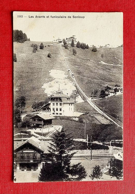 Les Avants - Drahtseilbahn - Bahnhof - Gare - MOB -1912 (Gebraucht) in Rothrist für CHF 12 – mit ...