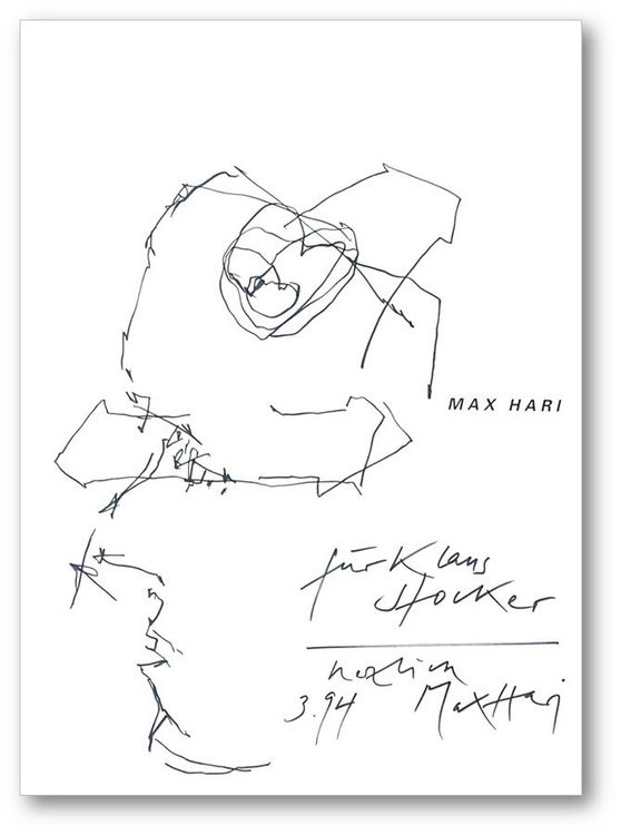 Max Hari Ausstellung Buch mit Originalzeichnung signiert | Kaufen auf ...