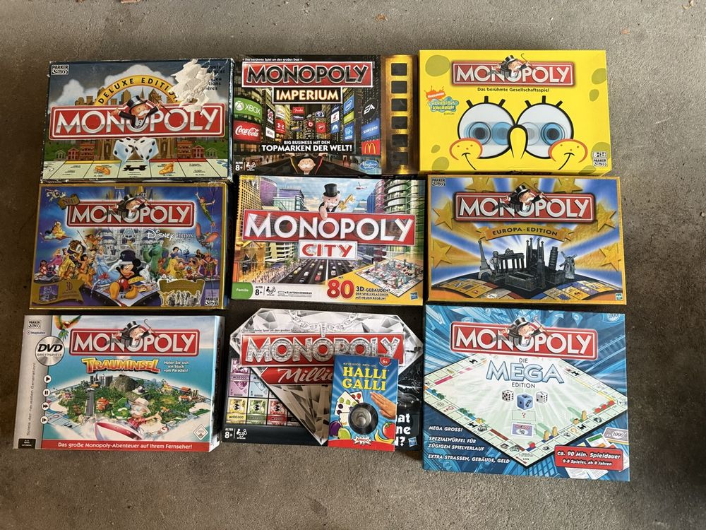 10x Monopoly Board Games Bundle Family Fun Winter Season | Kaufen auf ...