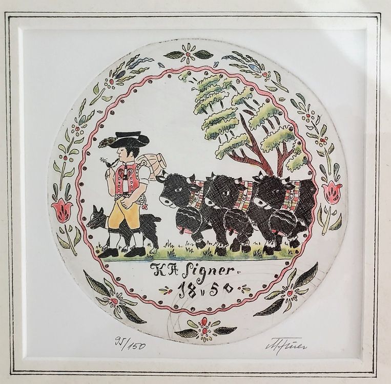 Appenzeller Bild Signiert Nummeriert | Kaufen auf Ricardo