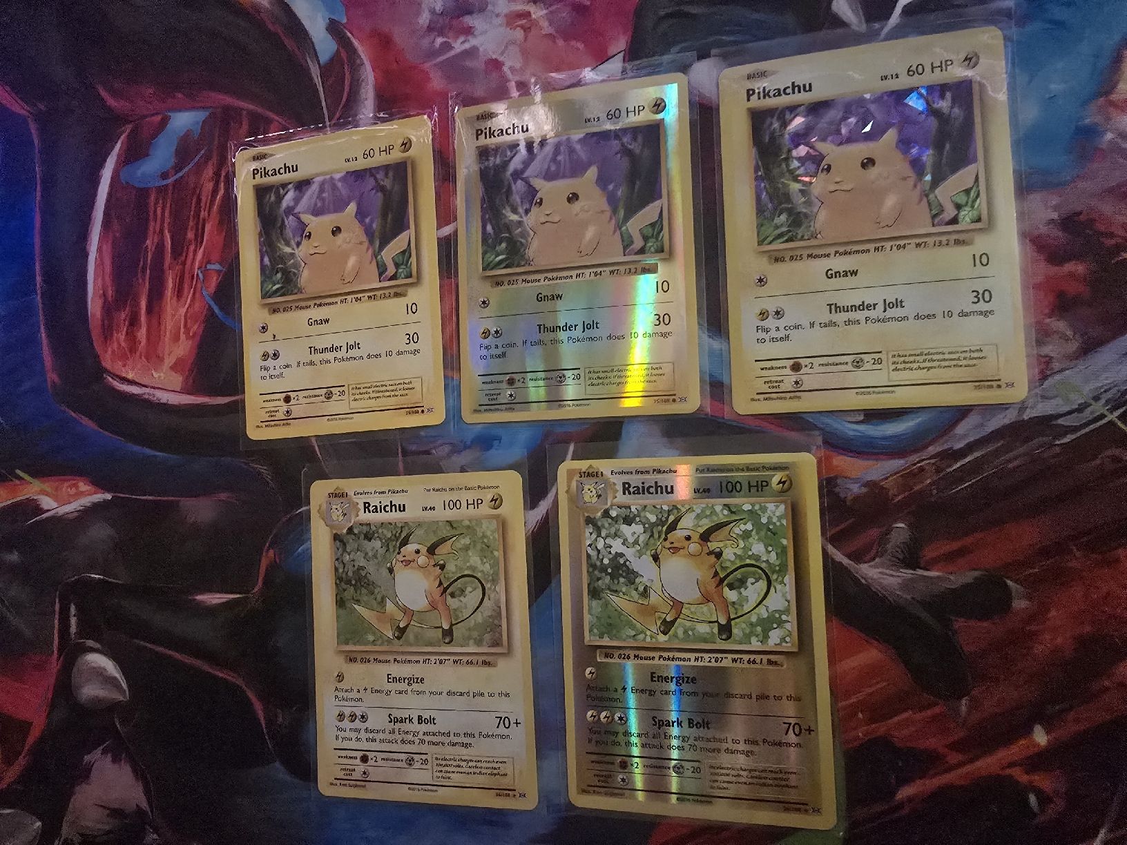 Lot de cartes Pikachu et Raichu - Edition xy holo + rivers (D'occasion ...