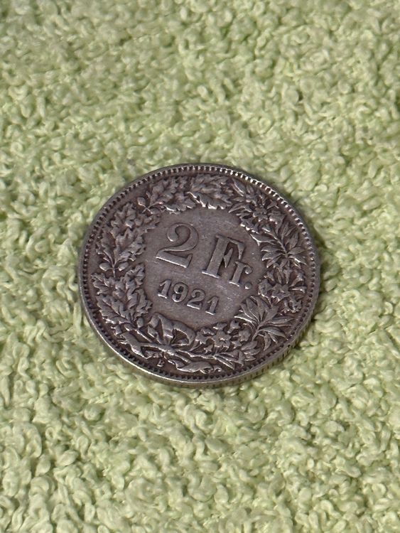 Schweizer Münze Fr. 2.- 1921 | Kaufen auf Ricardo