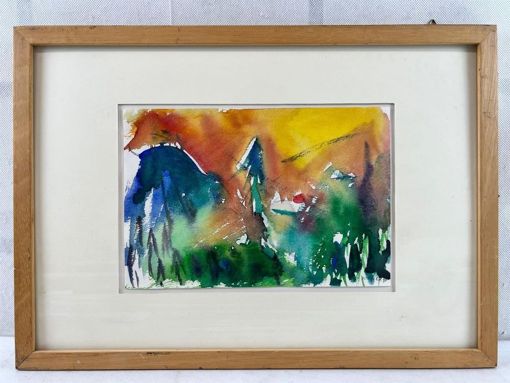 Hans Peter Kohler Abstark Aquarell | Kaufen auf Ricardo