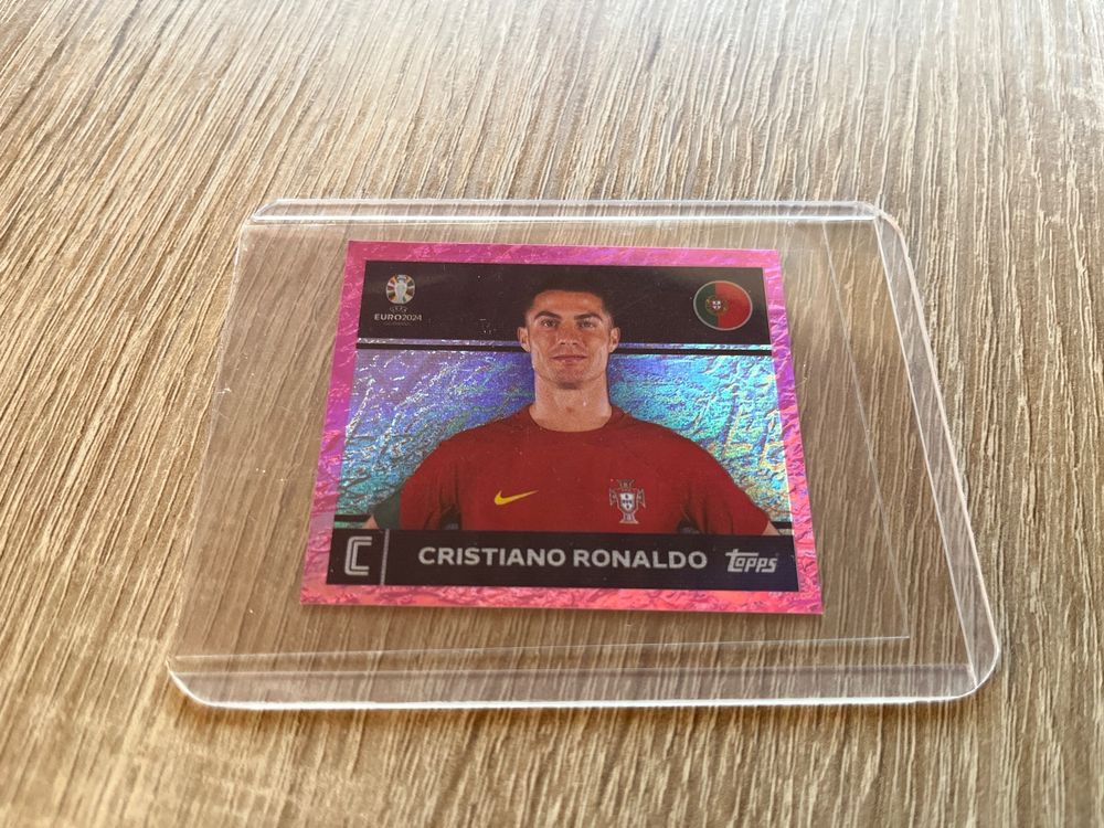 Topps euro 2024 por 2 Ronaldo rose Pinke rare selten (Neu (gemäss ...