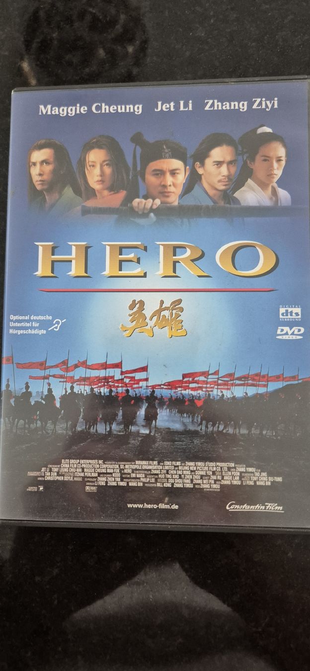 Hero DVD mit Jet Li & Maggie Cheung - Top Zustand! (Gebraucht) in ...