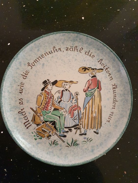 Keramik Teller mit Handmalerei (Gebraucht) in Rieden AG für CHF 35 – nur Abholung auf Ricardo kaufen