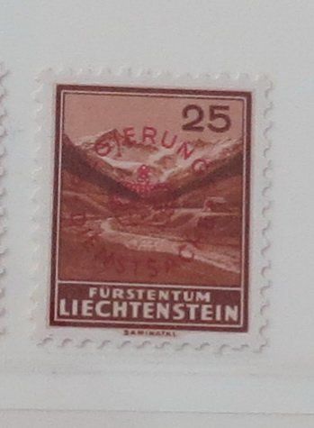 FL DIENST 15 ! UNGEBRAUCHT ! LBK 55.-- !!! ROTER AUFDRUCK !! (Neu (gemäss Beschreibung)) in ...