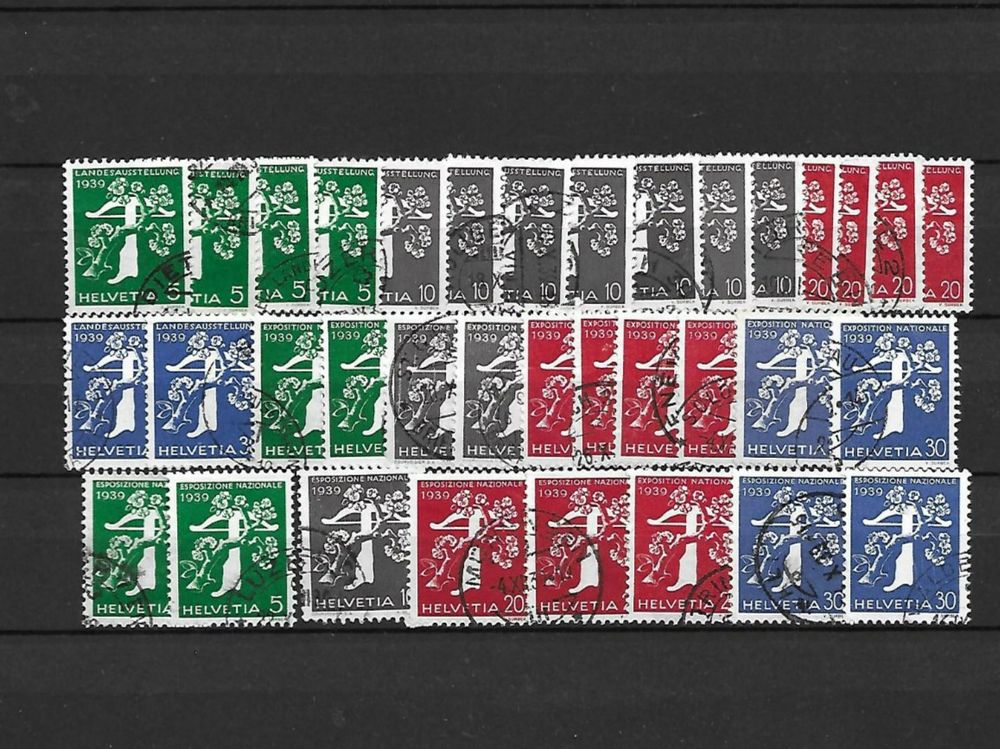 Landi 1939 gest.Armbrust Restlot Kat: CHF 279.- (Gebraucht) in Basel für CHF 4 – mit Lieferung ...