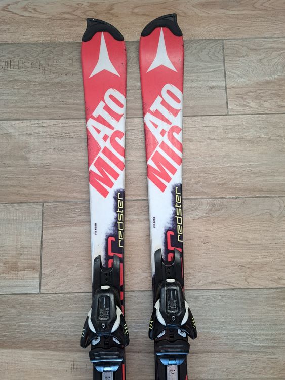 Atomic Redster SL 145cm Slalom-Rennski mit Platte (Gebraucht) in Kallern für CHF 140 – nur ...