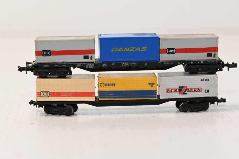 Containerwagen Trix + Lima Spur N , puffer fehlen ohne OVP (Gebraucht ...