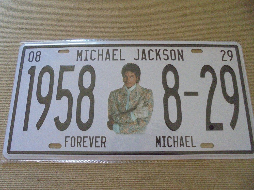 plaque en métal " Michael Jackson " (Neu (gemäss Beschreibung)) in ...