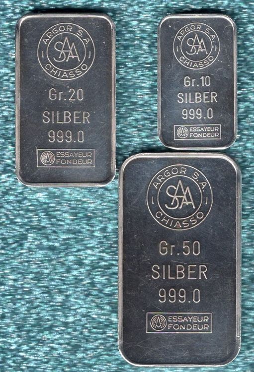 Schweizer silber barren Gr.80 (Gebraucht) in Leibstadt für CHF 84 – mit ...