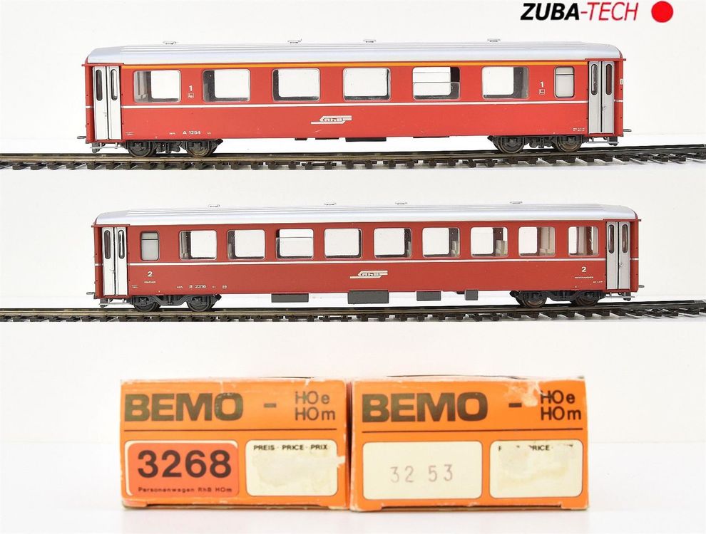 Bemo 2x Personenwagen RhB H0m GS mit OVP (Gebraucht) in St. Gallen für CHF 60 – mit Lieferung ...