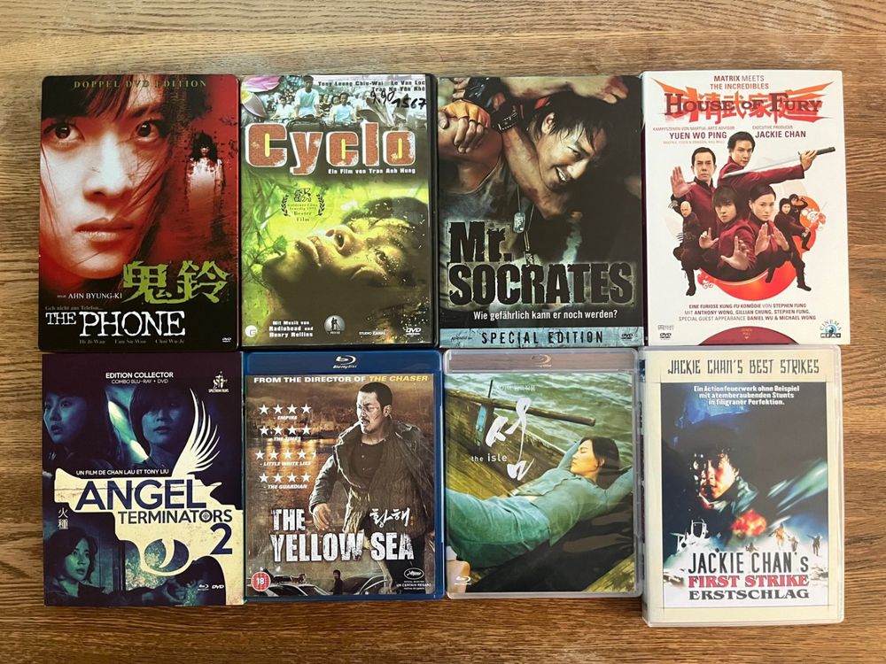 Asia Filmpaket (10 Filme) Blu-Rays + DVDs (Gebraucht) in Basel für CHF ...