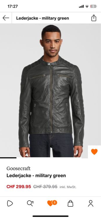 Goosecraft Herren Lederjacke XL | Kaufen auf Ricardo