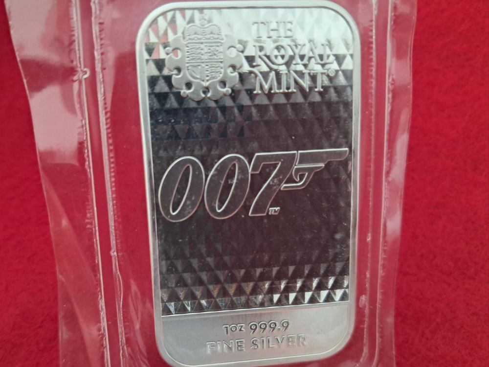 007 JAMES BOND 2022 DIAMONDS ARE FOREVER 1 OZ UNZE SILBER (Neu und ...