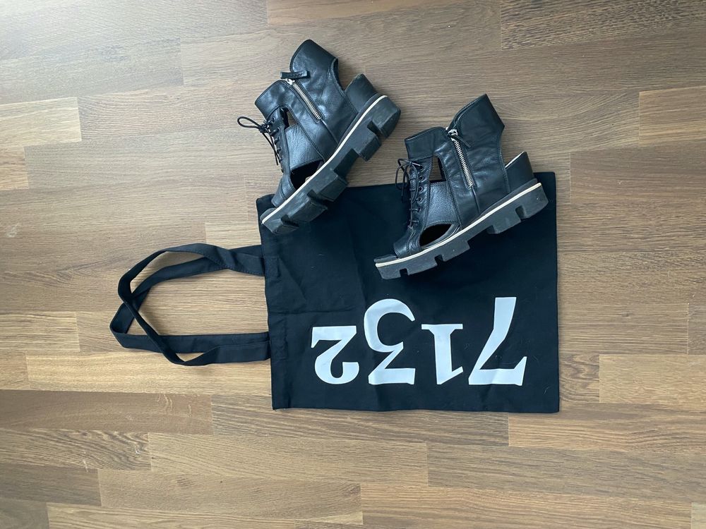 leder sandalen + bw tasche passt zu lofina ganni copenhagen (Gebraucht ...