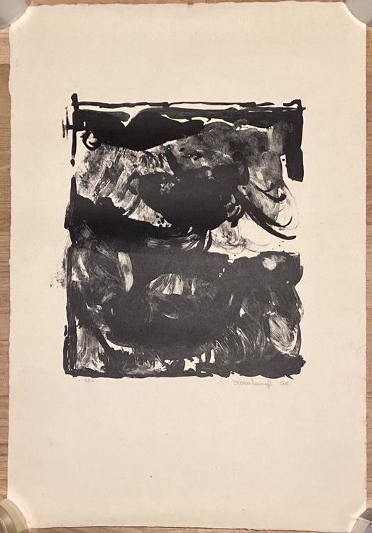 Interessante Lithographie Unleserlich Signiert | Kaufen auf Ricardo