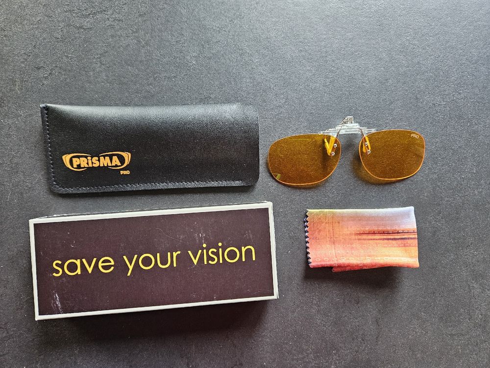 Prisma Pro Blaulichtfilter Brille Clip on (Gebraucht) in Hildisrieden ...