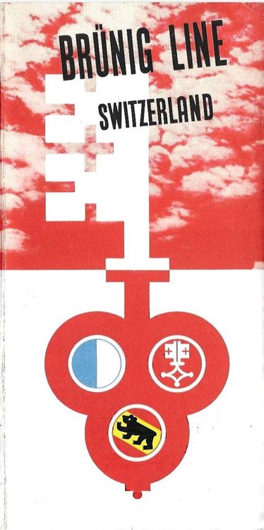 SBB Brünig Line - Eidenbenz, Werbefaltblatt in English, 1939 (Gebraucht ...
