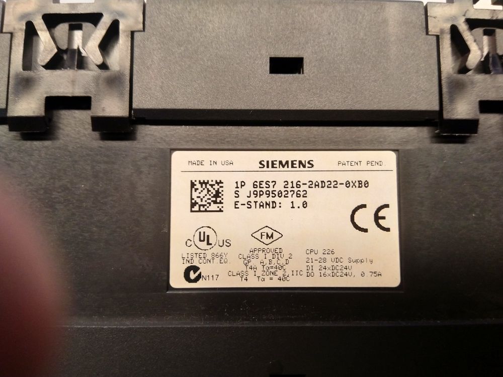 Siemens S7-200 / CPU 226 DC/DC/DC (Gebraucht) in Elgg für CHF 73 – mit ...