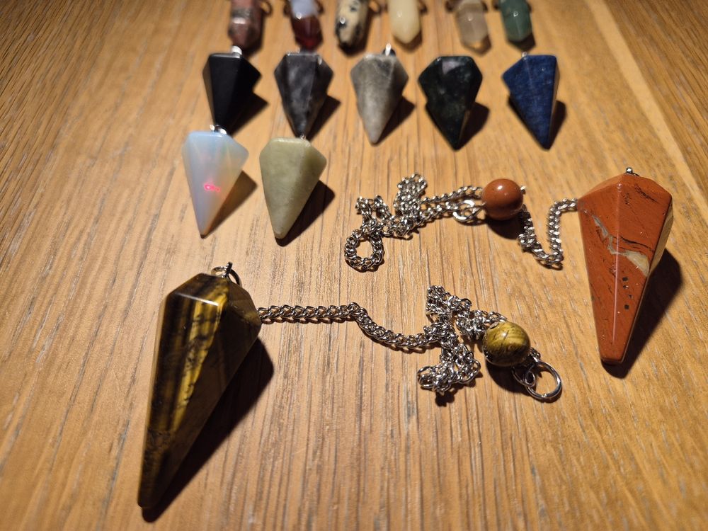 Pendenti e pendoli. Pendulo di cristallo di quarzo rosa (Neu (gemäss ...