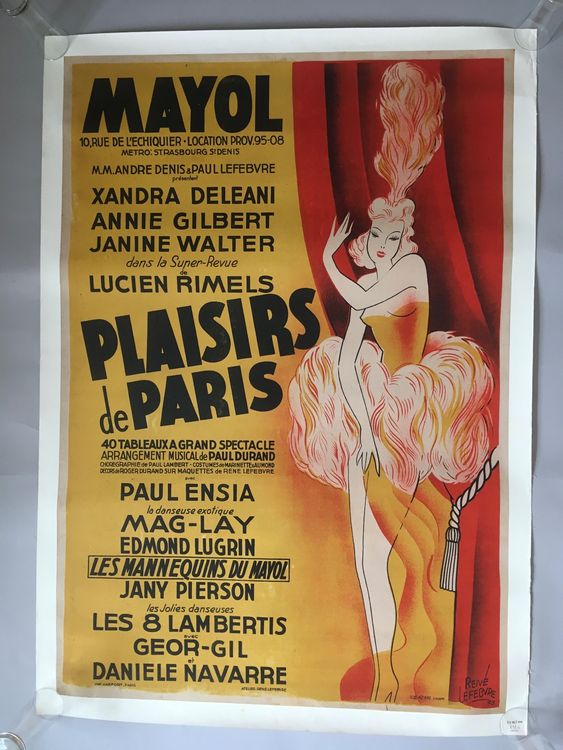 🟡ORIGINAL 40er Jahr Plakat - Designed René LEFEBVRE 1943 (Gebraucht) in ...