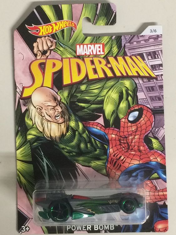 HOT WHEELS CHARACTER CAR DWD16 POWER BOMB ( VOLTURE ) spider (Neu und ...