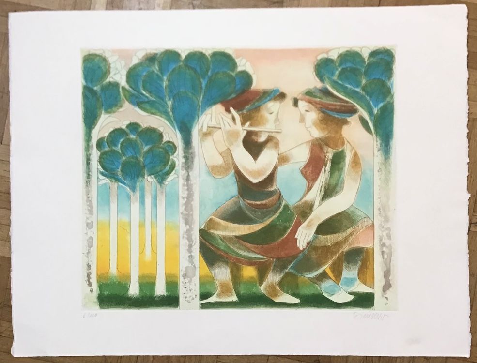 2x Sehr Interessante Radierungen Unleserlich Signiert Lot (Gebraucht) in Root für CHF 10 – mit ...