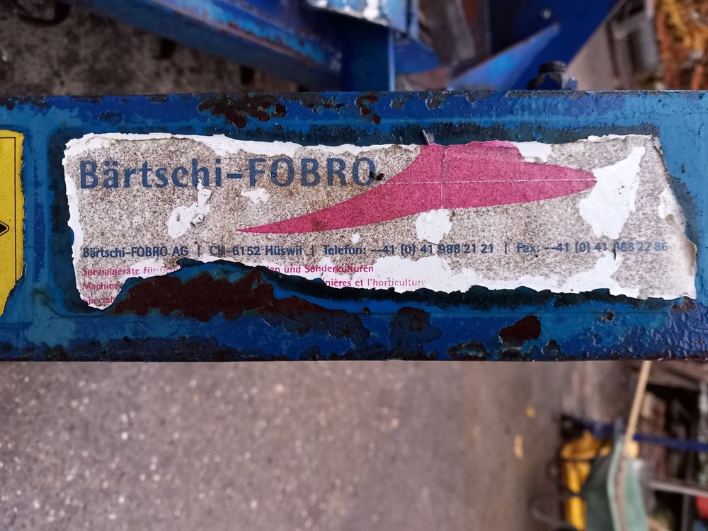 Bodenfräse / Beetfräse Bärtschi Fobro (Gebraucht) in Blauen für CHF ...