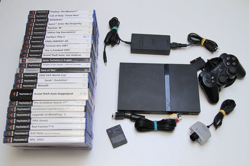 Grosses Playstation 2 (PS2) Set (Gebraucht) in für CHF 99 – mit ...