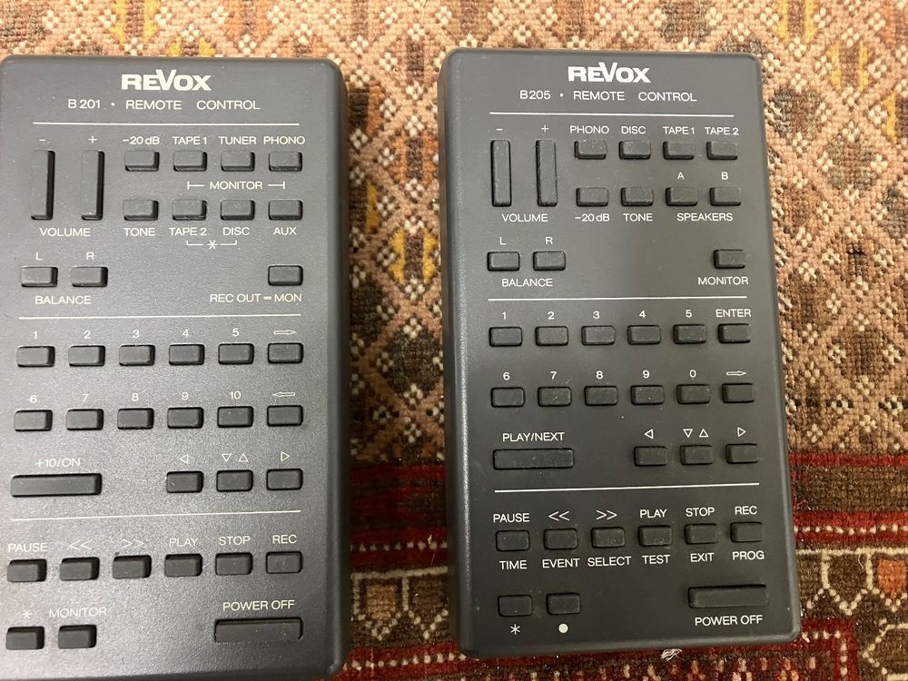 Revox b201cd/b201/b205 Fernbedienungen (Gebraucht) in Zunzgen für CHF ...
