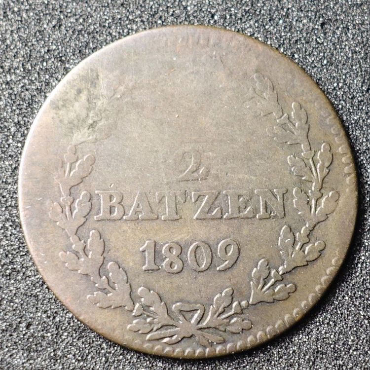 Basel Lot 1/2 Batzen 1809/ 1 Batzen 1809 (Gebraucht) in Les Bayards für ...