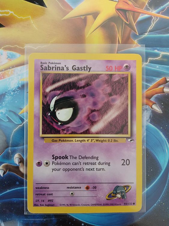 Sabrina's Gastly - Vintage Pokémon TCG Karte | Kaufen auf Ricardo