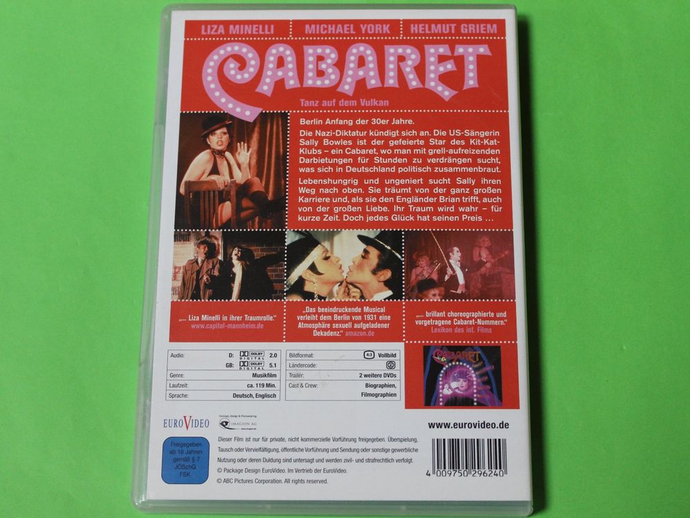 CABARET (Liza Minelli) 1972 DVD Guter Zustand (Gebraucht) in Tübach für ...