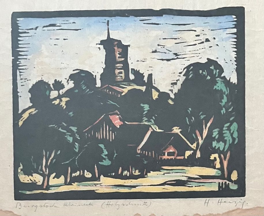 Heinrich Herzig (1887-1964) Holzschnitt Handsigniert (Gebraucht) in Hochdorf für CHF 10 – mit ...